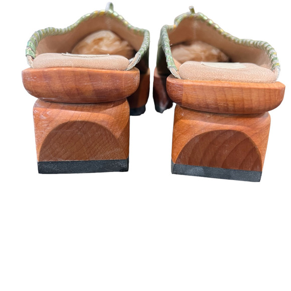 Free People | Shoes | Jim Barnier Wooden Heel Clog Platform Sandals ...